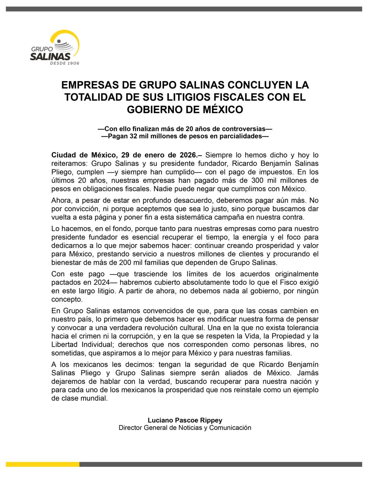 Grupo Salinas liquida adeudo fiscal con el SAT en abonos chiquitos ...